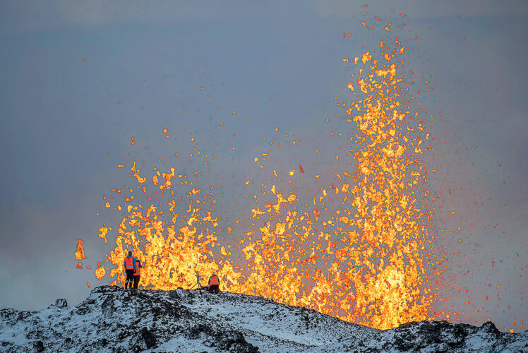 Fire and ice: Volcano in southwestern Iceland erupts, spewing magma ...
